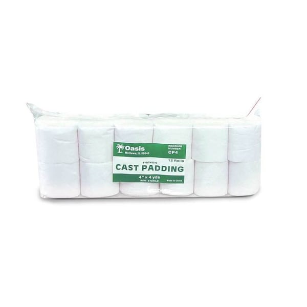 Oasis Synthetic Cast Padding, 4in x 4 Yards, 72 Per Case CP4X6 | Zoro