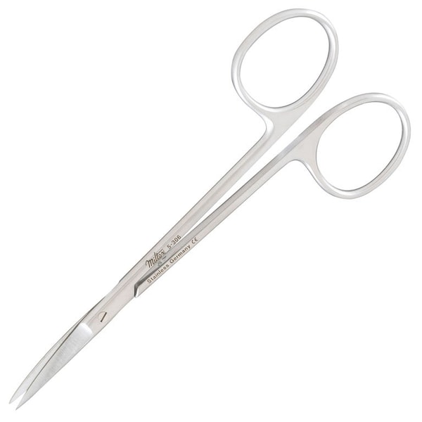 Miltex Integra Iris Scissors, 4.5in, Curved 5-306 | Zoro