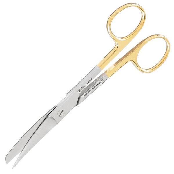 Miltex Integra Operating Scissors, 5.5in, Curved with Sharp/Blunt Tip ...