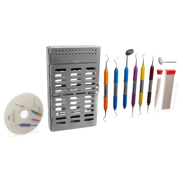Miltex Integra Weldin GripLite S6 Periodontal Instrument Kit 6809 | Zoro