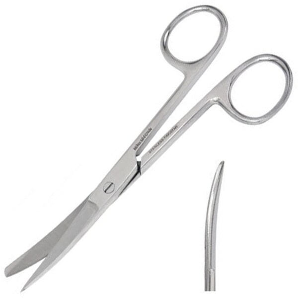 Miltex Integra Vantage Operating Scissors, 6.5in, Curved with Sharp ...
