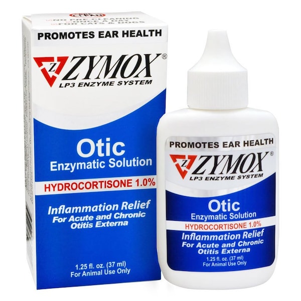 Zymox Otic Enzymatic Solution with Hydrocortisone 1%, 1.25 fl. oz ...
