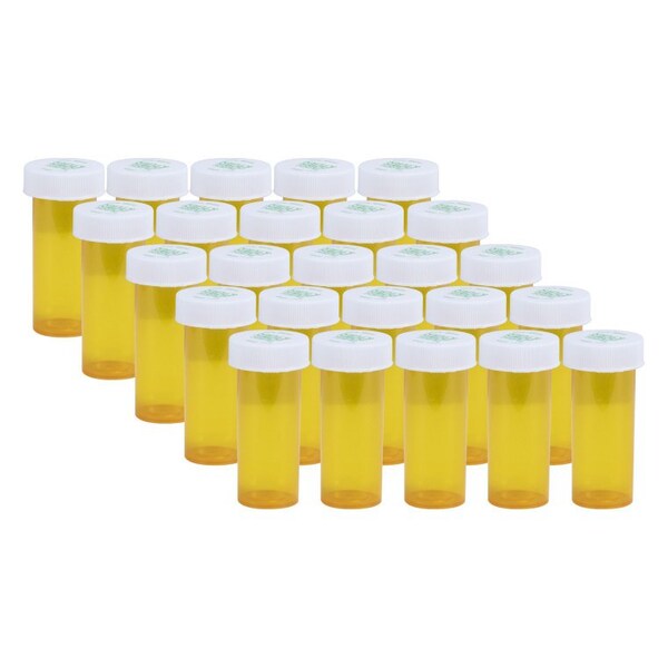 Oasis Amber Prescription Vials, 8 Dram, 25 Per Pack VIAL8DZX25 | Zoro