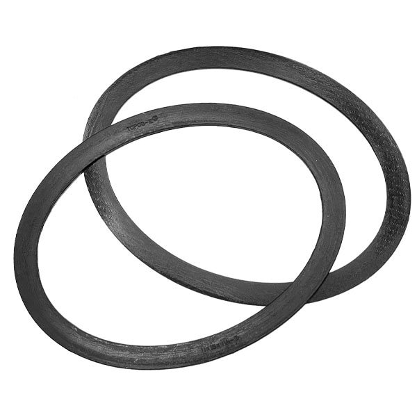 Topog-E Manway Gasket, Series 180, Black Rubber, 11-3/4 in x 15-3/4 in ...