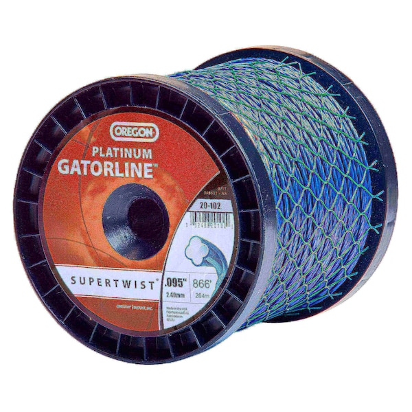 Oregon Platinum Gatorline SuperTwist Trimmer Line, .095" by 866', 3Lb ...