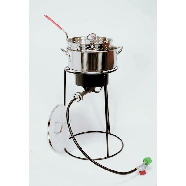 King Kooker Outdoor Cooker, Propane, 20" tall, 10qt Stainless Steel Fry ...