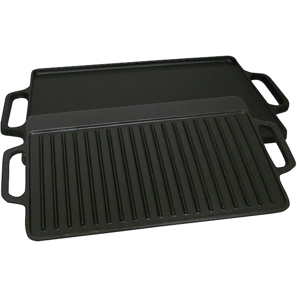 King Kooker Cast Iron, Two Sided Griddle, 9.25" x 15.75" CI21GS | Zoro