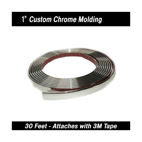 Cowles Products PROTEKTOTRIM CHROME TRIM & MOLDING, 1IN Custom Chrome ...