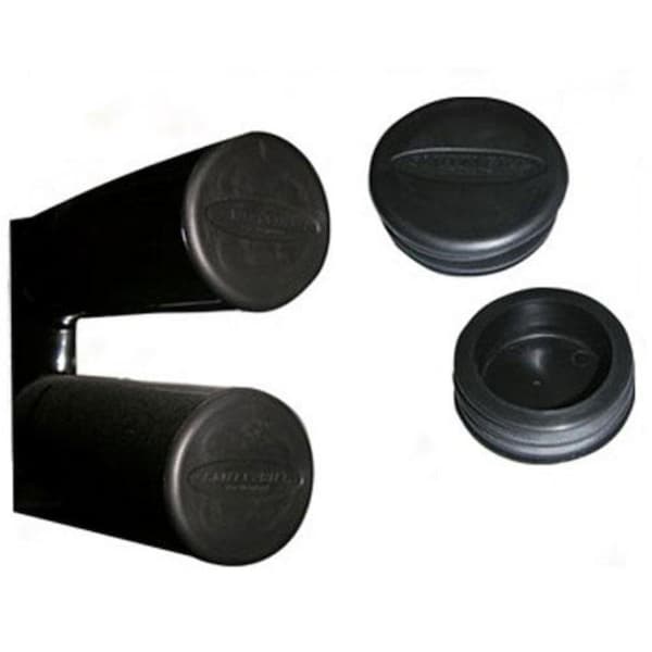 Smittybilt TUBULAR BUMPER END CAPS 3IN TUBE PAIR BLACK TA25 | Zoro