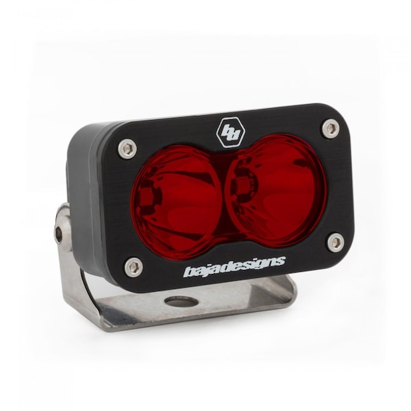 Baja Designs LED Work Light Red Lens Spot Pattern S2 Sport 540001RD | Zoro