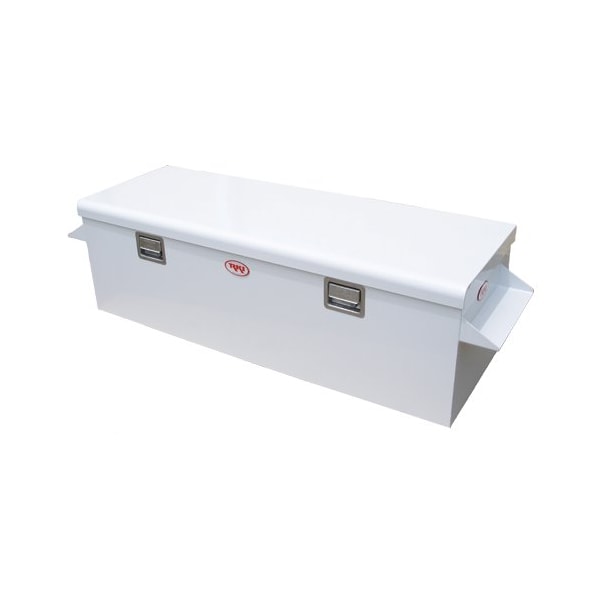 Rki SINGLE LID STEEL CHEST BOX W/MNTS WHT F/8FT BEDS M60-1 | Zoro
