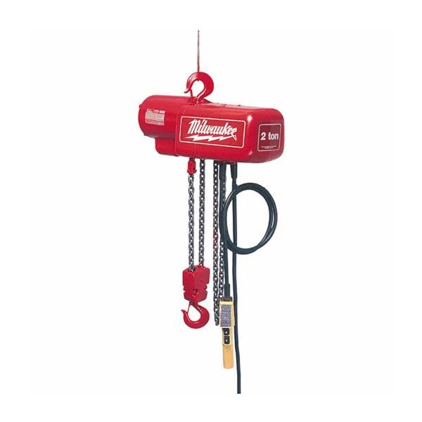 Milwaukee Tool CHAIN HOIST 2 TON ELECTRIC 15' 1 PHASE ML9572 | Zoro