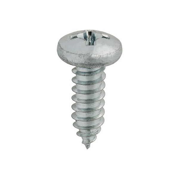 W & E Sales Co Sheet Metal Screw, #14 x 3/4 in, Zinc Plated Pan Head ...