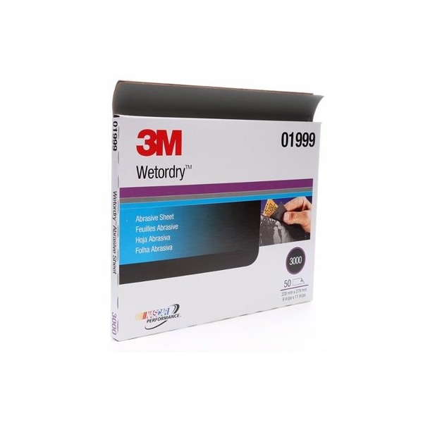3M WET/DRY SHEET 3000 GRIT BOX/50 3M01999 | Zoro