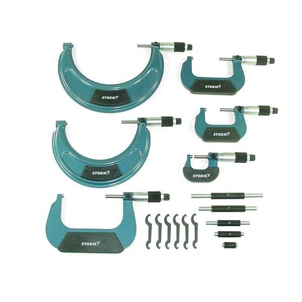 Central Tools MICROMETER SET SWISS STYLE .0001" CE3M116 | Zoro