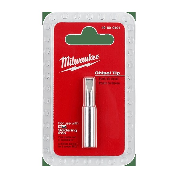 Milwaukee Tool CHISEL SOLDERING TIP F/2488-21 ML49-80-0401 | Zoro