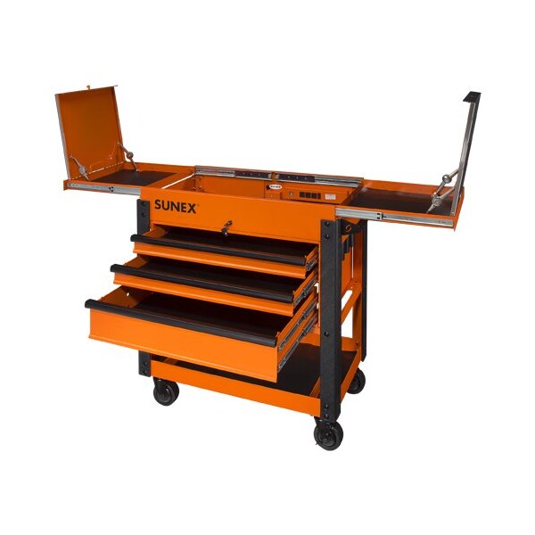 Sunex SLIDE TOP UTILITY CRT 3 DRW W/PWR STRIP SU8035XTOR | Zoro