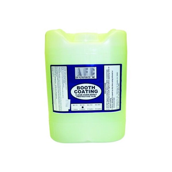 Air Filtration Co $BOOTH COATING CLEAR 5G CUBE JUG W/SPOUT AFBC-5C | Zoro