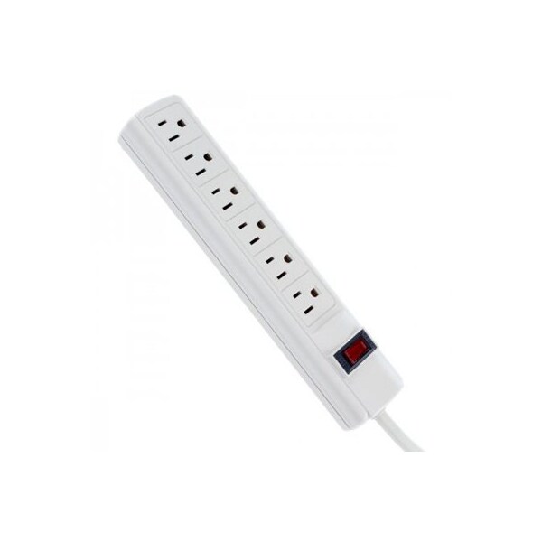 Bayco 6 WAY OUTLET STRIP W/SURGE PRTCTR 4.5' BYSL-736 | Zoro