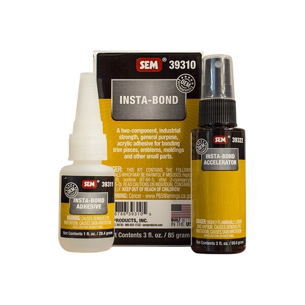 Sem Products INSTA-BOND 2-COMPONENT KIT SE39310 | Zoro