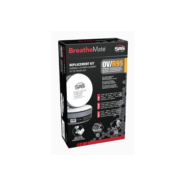 Sas Safety ORGANIC VAPOR CARTRIDGE /R95 COMBO PK SA300-1071 | Zoro