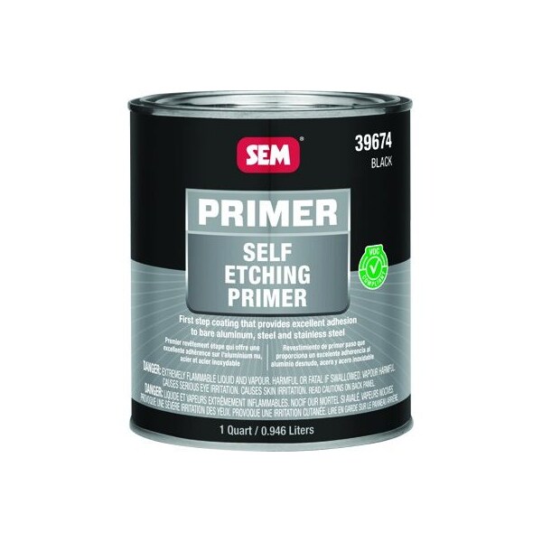 Sem Products HAZ/SELF ETCHING PRIMER BLACK SE39674 | Zoro
