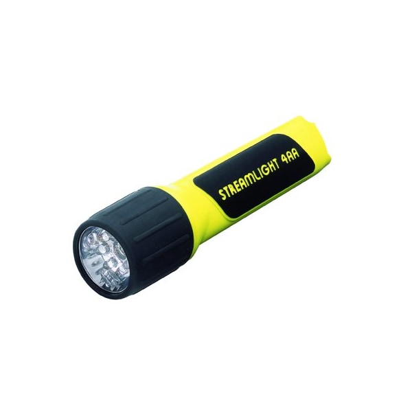 Streamlight 4AA LED W/WHITE LEDS W/OUT BATTRIES-YELL SR68200 | Zoro
