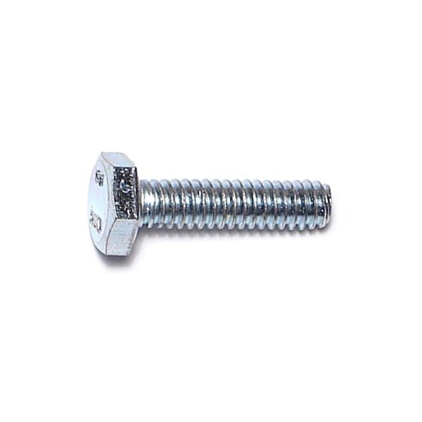Midwest Fastener 1/4"-20 Hex Head Tap Bolt, Zinc Plated Steel, 1 in L ...