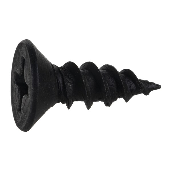 Midwest Fastener Wood Screw, #8, 1/2 in, Black Phosphate Steel Flat ...