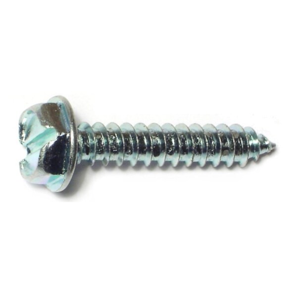Midwest Fastener Sheet Metal Screw, #10 x 1 in, Zinc Plated Steel ...