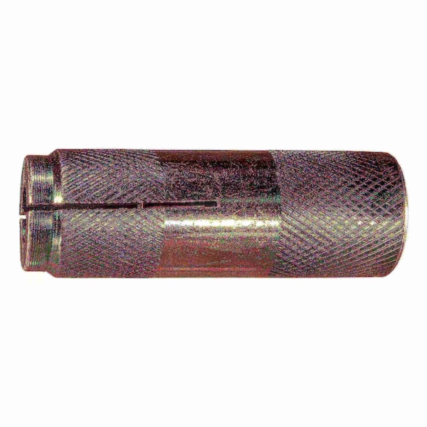 Midwest Fastener Short Drop-In Anchor, 5/8" Dia, Steel Yellow Zinc, 25 ...