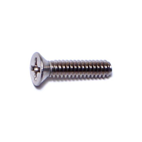 Midwest Fastener #6-32 x 5/8 in Phillips Flat Machine Screw, Plain ...