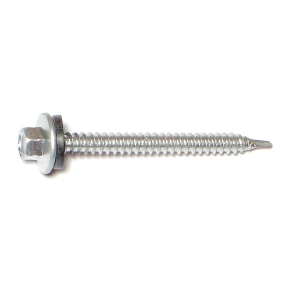 Midwest Fastener Self-Drilling Screw, #10 x 2 in, Silver Ruspert Steel ...