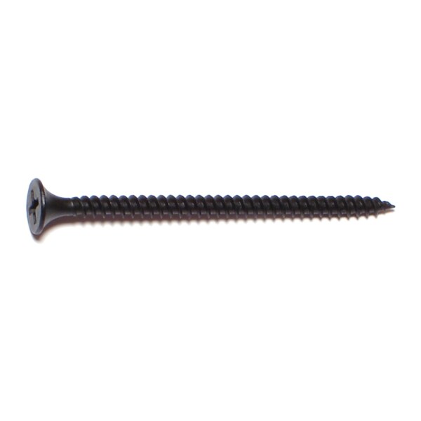 Buildright Drywall Screw, #6 x 2-1/4 in, Steel, Flat Head Phillips ...
