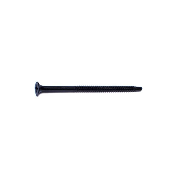 Buildright Self-Drilling Screw, #8 x 3 in, Black Phosphate Steel Flat ...
