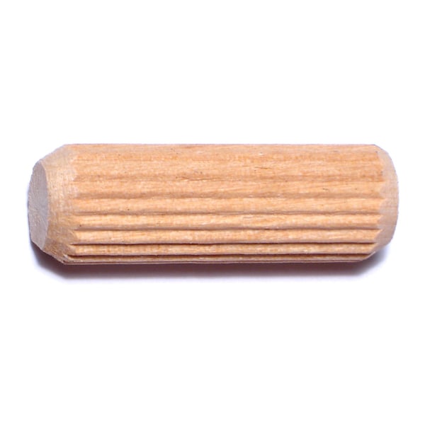 Midwest Fastener 1/2" x 1-1/2" Birch Wood Fluted Dowel Pins, 100PK ...