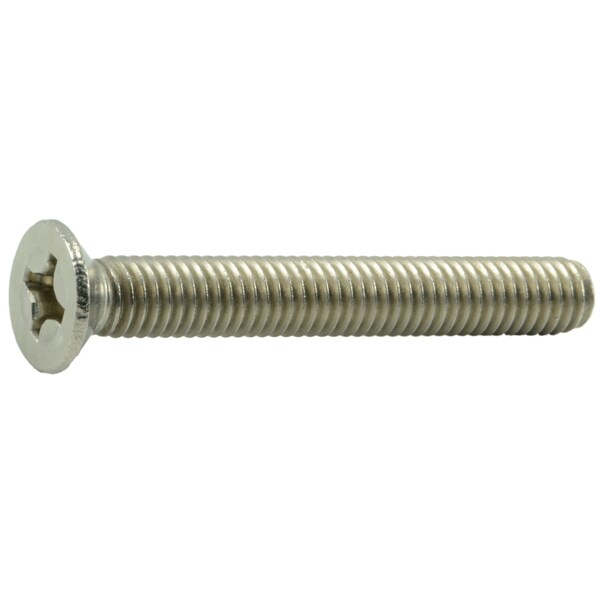 Midwest Fastener M6-1.00 x 45 mm Phillips Flat Machine Screw, Plain ...
