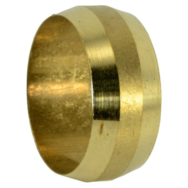 Midwest Fastener 7/8" Brass Compression Sleeves 5PK 35712 | Zoro