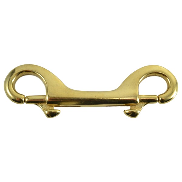 Midwest Fastener 4" Brass Double End Snap Hooks 2PK 36662 | Zoro