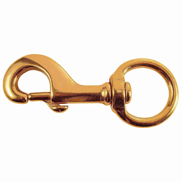Midwest Fastener 1-1/4" x 4-3/4" Brass Swivel Bolt Snap Hooks 2PK 36671 ...