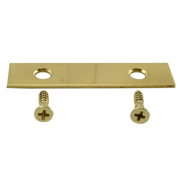 Midwest Fastener 2" x 5/8" Solid Brass Mending Plates 5PK 37204 | Zoro