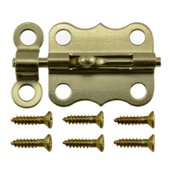 Midwest Fastener 1-3/4" x 1-1/4" Solid Brass Mini Bolts 2PK 37261 | Zoro