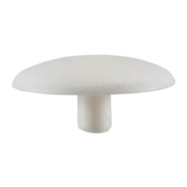 Midwest Fastener Screw Cap, 5 mm Dia., White, Nylon, 20 PK 38572 | Zoro