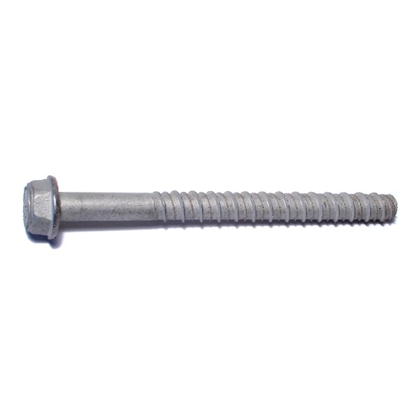 Red Head Tapcon Concrete Screw, 1/2" Dia., Hex, 6 in L, Steel Zinc ...