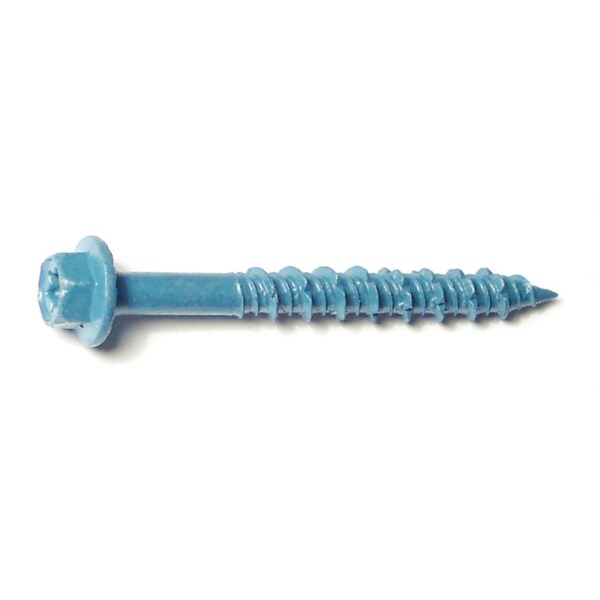 Torquemaster Masonry Screw, 5/16" Dia., Hex, 2 3/4 in L, Steel Blue ...