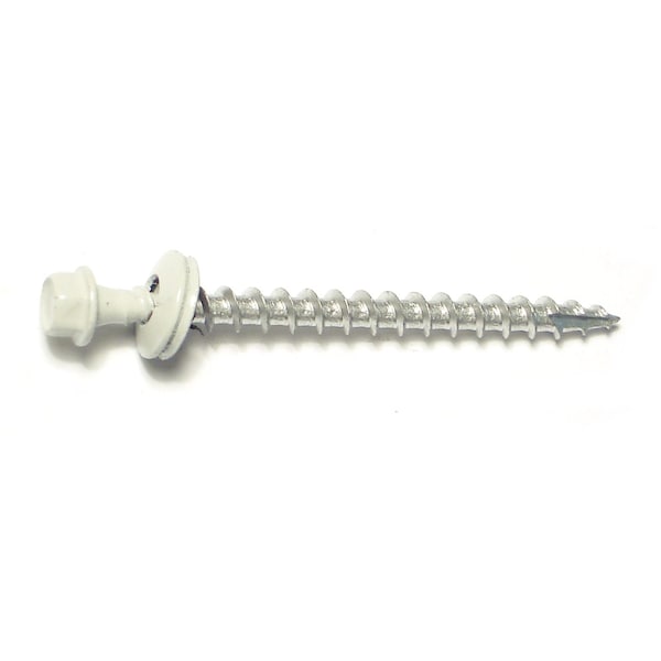 Buildright Self-Drilling Screw, #10 x 2-1/2 in, Painted Steel Flange ...