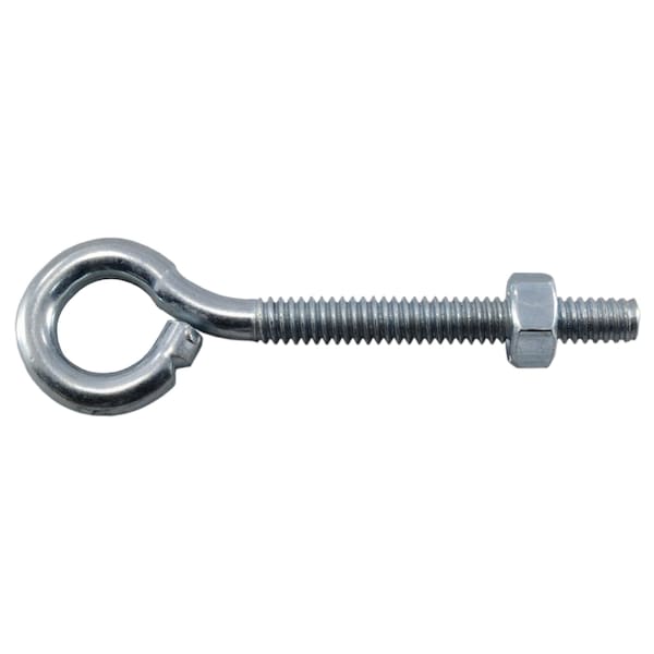 Midwest Fastener Eye Bolt 1/4"-20, Steel, Zinc Plated, 15 PK 51703 | Zoro
