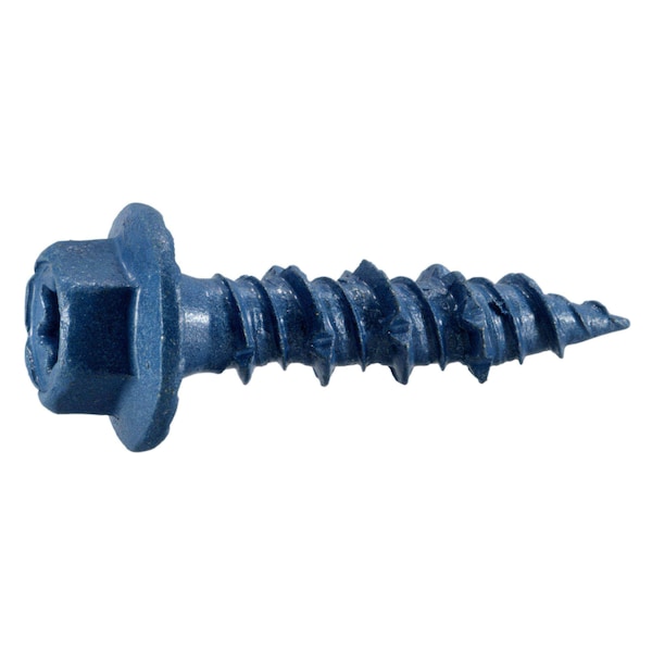 Torquemaster Masonry Screw, 5/16" Dia., Hex, 1 1/4 in L, Steel Blue ...