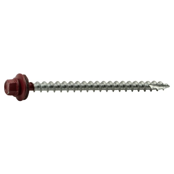 Buildright Self-Drilling Screw, #10 x 3 in, Painted Steel Flange Hex ...