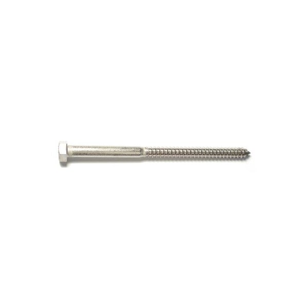 Midwest Fastener Lag Screw, 1/2 in, 8 in, Stainless Steel, Hex Hex ...